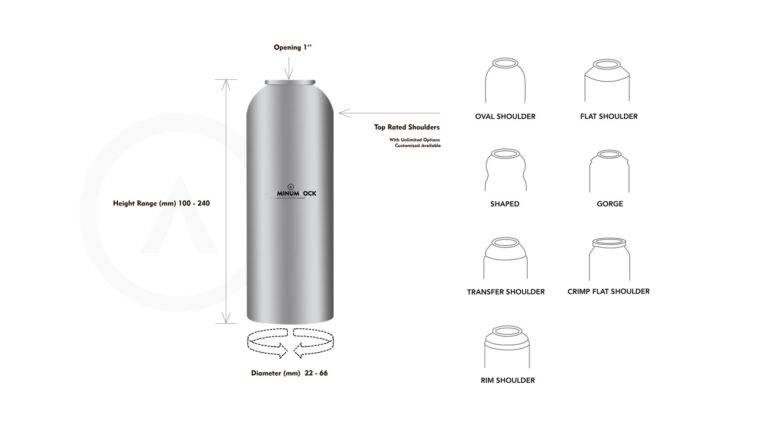 DOT-2Q Rating Approval Factory Of Aluminum Aerosol Cans