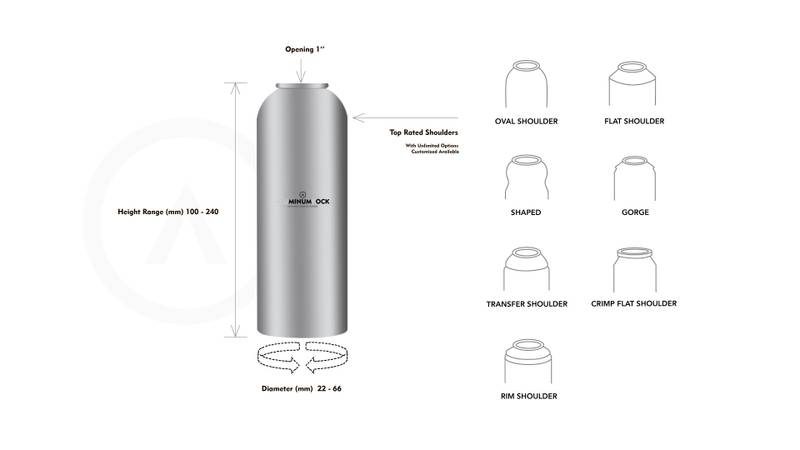 DOT-2Q Rating Approval Factory Of Aluminum Aerosol Cans